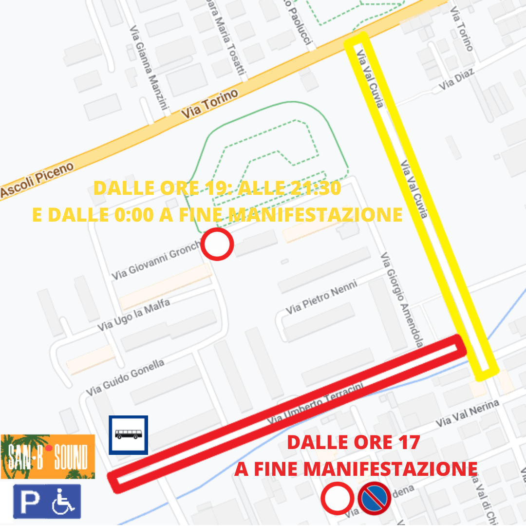 San.B Sound, per il concerto di fine estate modifiche alla viabilità ...